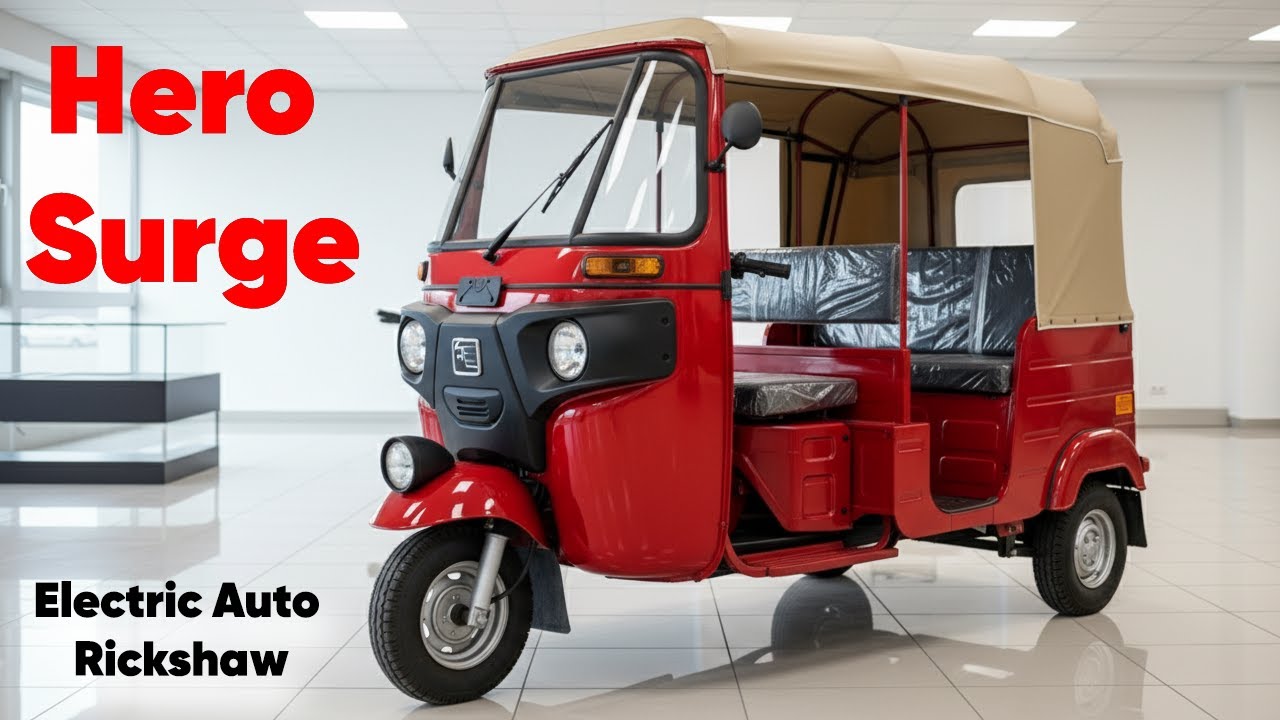 Hero Surge Electric Auto Rickshaw | Mileage, Features & Full Specs ...
