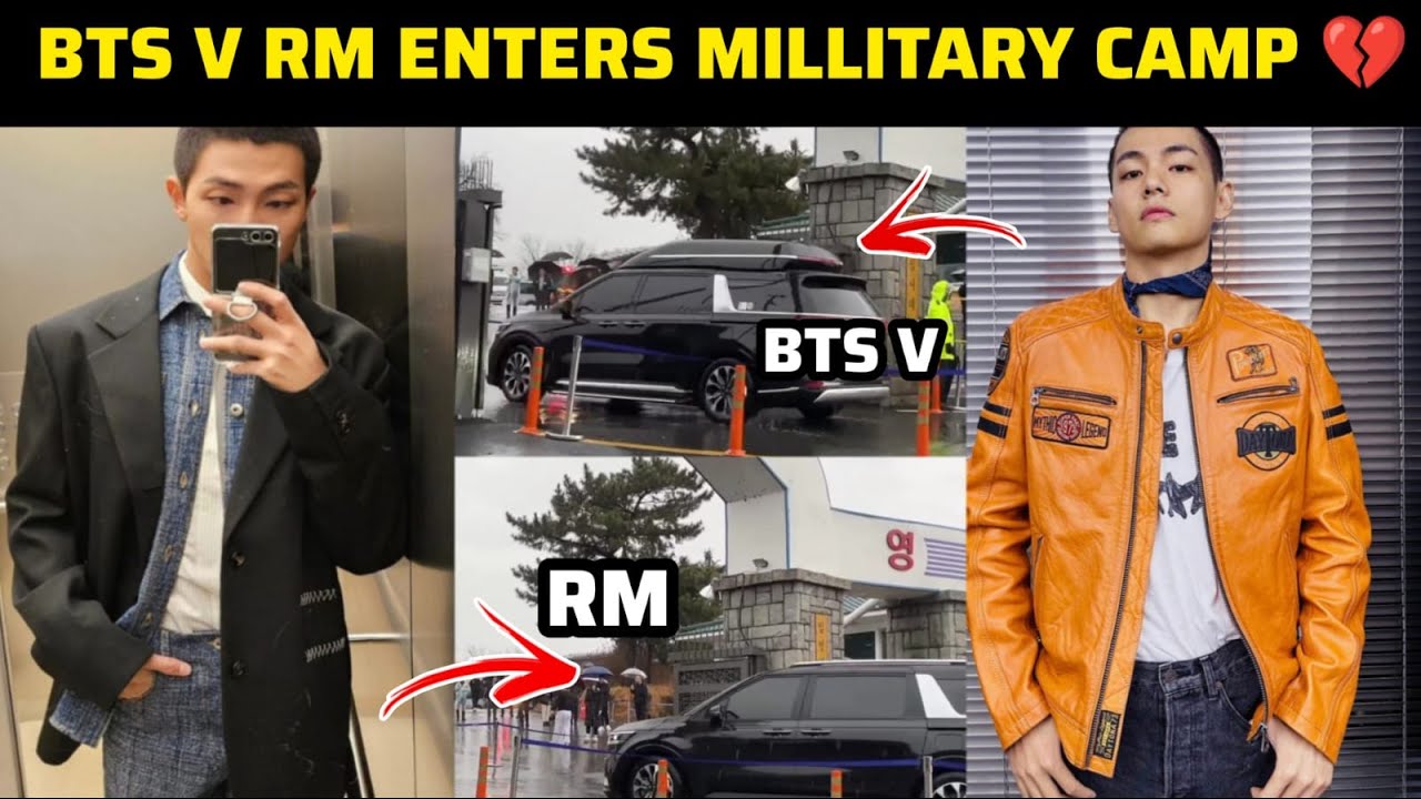 OMG!😳 BTS V RM ENTERS MILLITARY CAMP 💔#btsv#rm#taehyung#btsvmillitary# ...