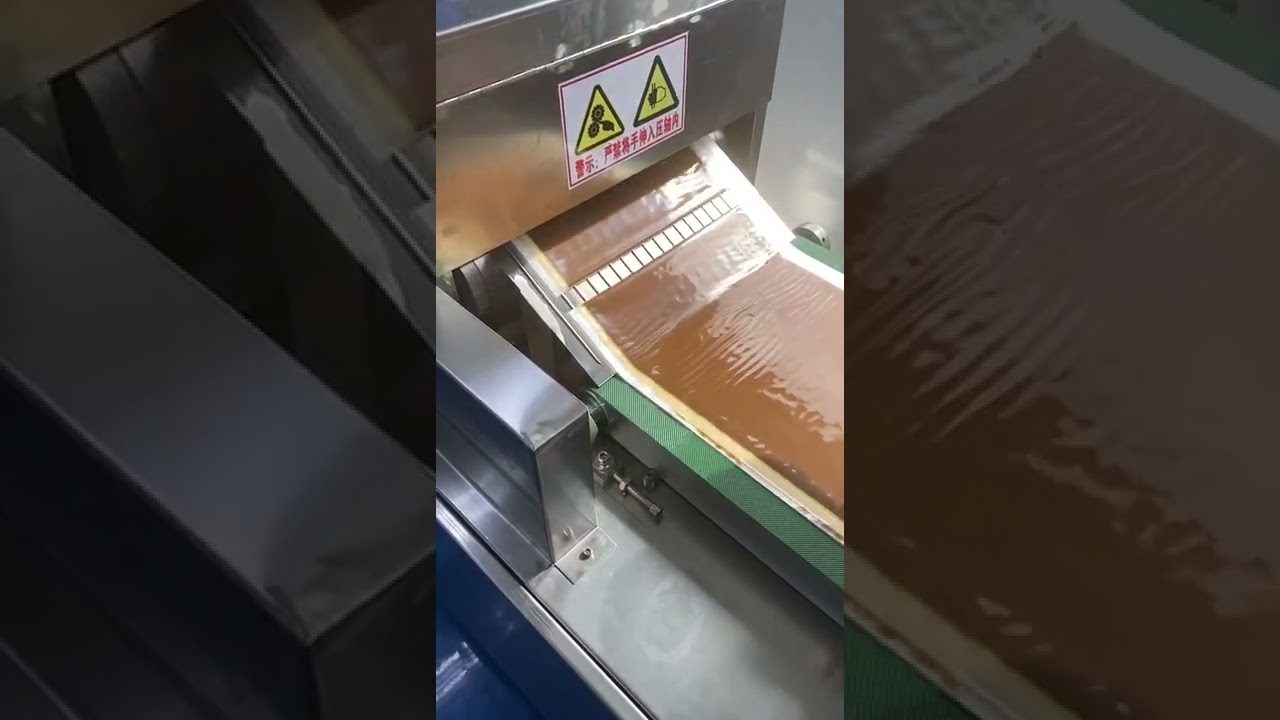 Hydrocolloid, hydrogel coating and cutting machine - YouTube
