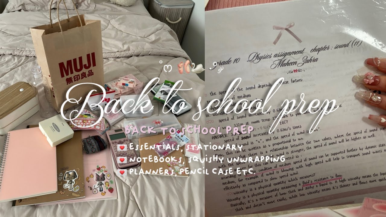 💌🌷 | BACK TO SCHOOL PREP - essentials, stationary, notebooks, planners ...