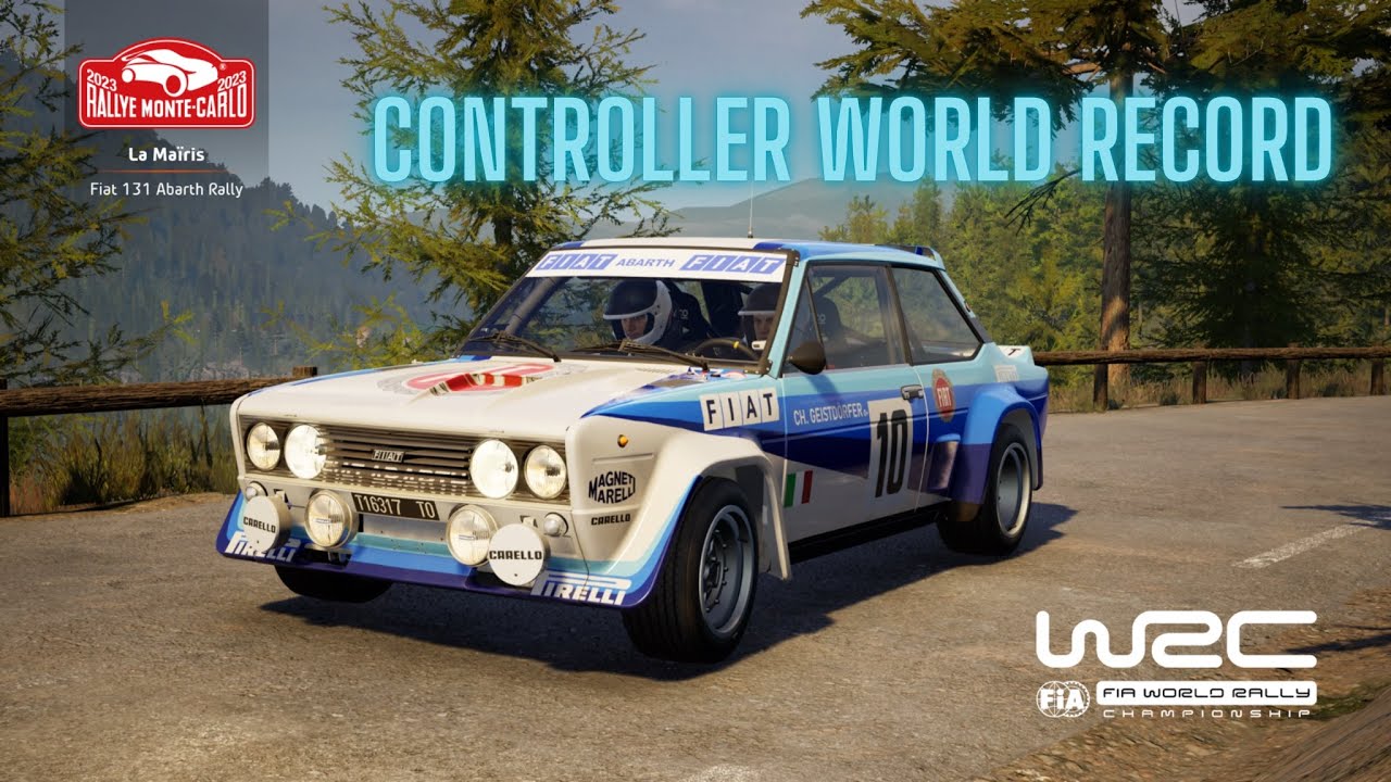 EA Sports WRC Controller World Record La Maïris (Monte Carlo) Fiat 131 ...