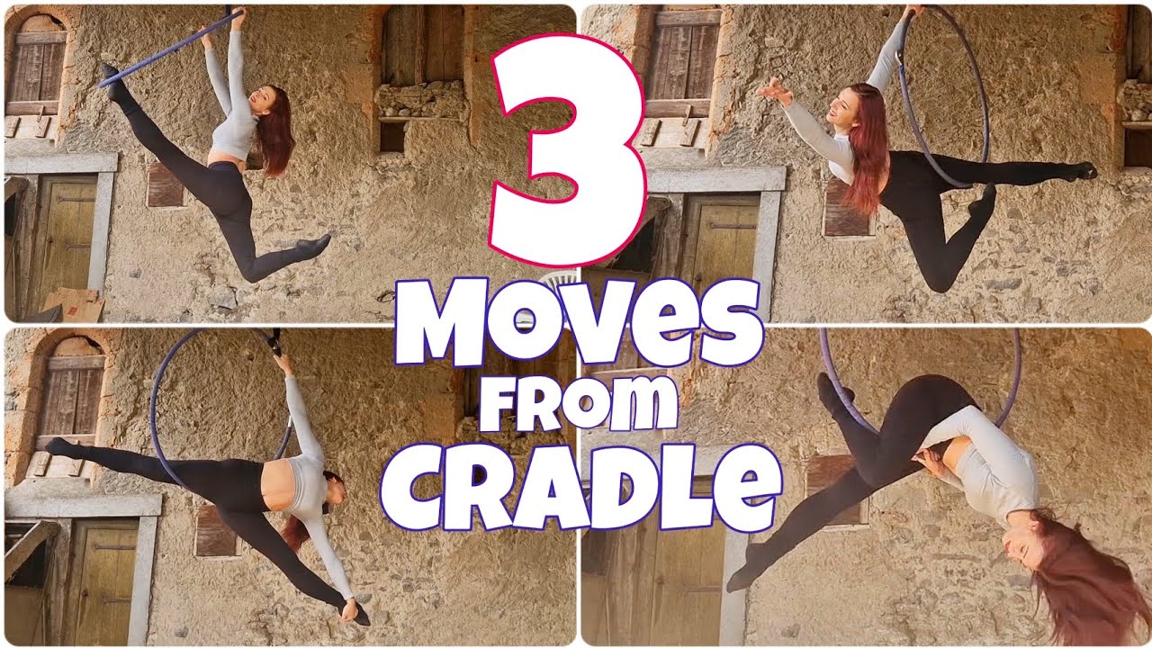 3 Easy Aerial Hoop tricks starting from CRADLE (Lyra Tutorial) - YouTube
