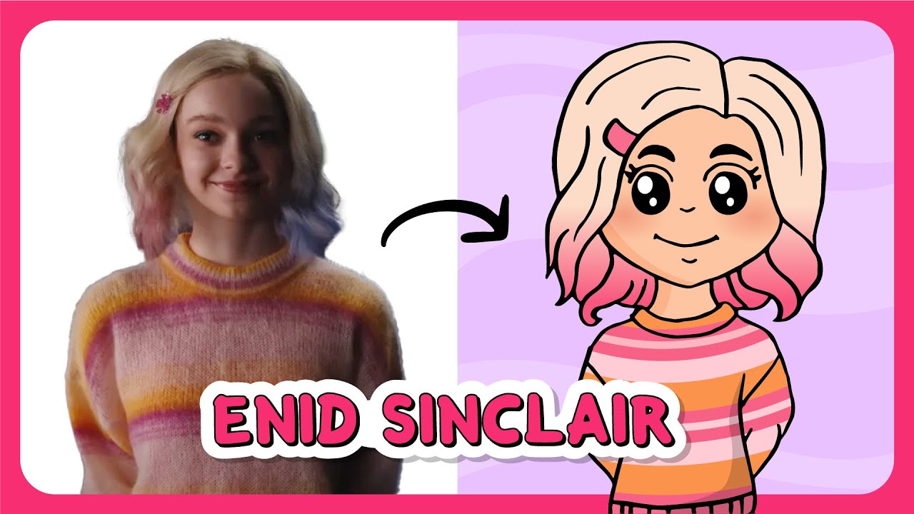 How to draw Enid Sinclair 🎨🔥 Netflix Wednesday Addams Family | Easy to ...