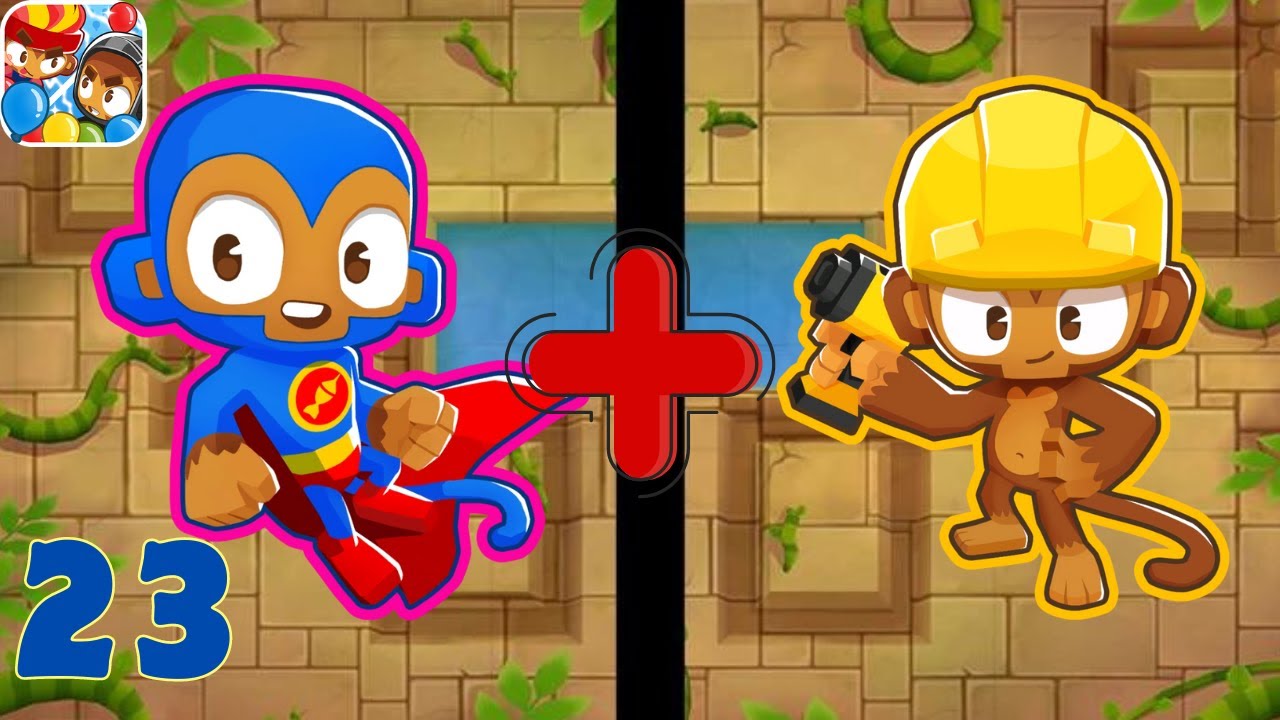 Epic Battle:Testing the Engineer Monkey and Super Monkey in Bloons TD ...