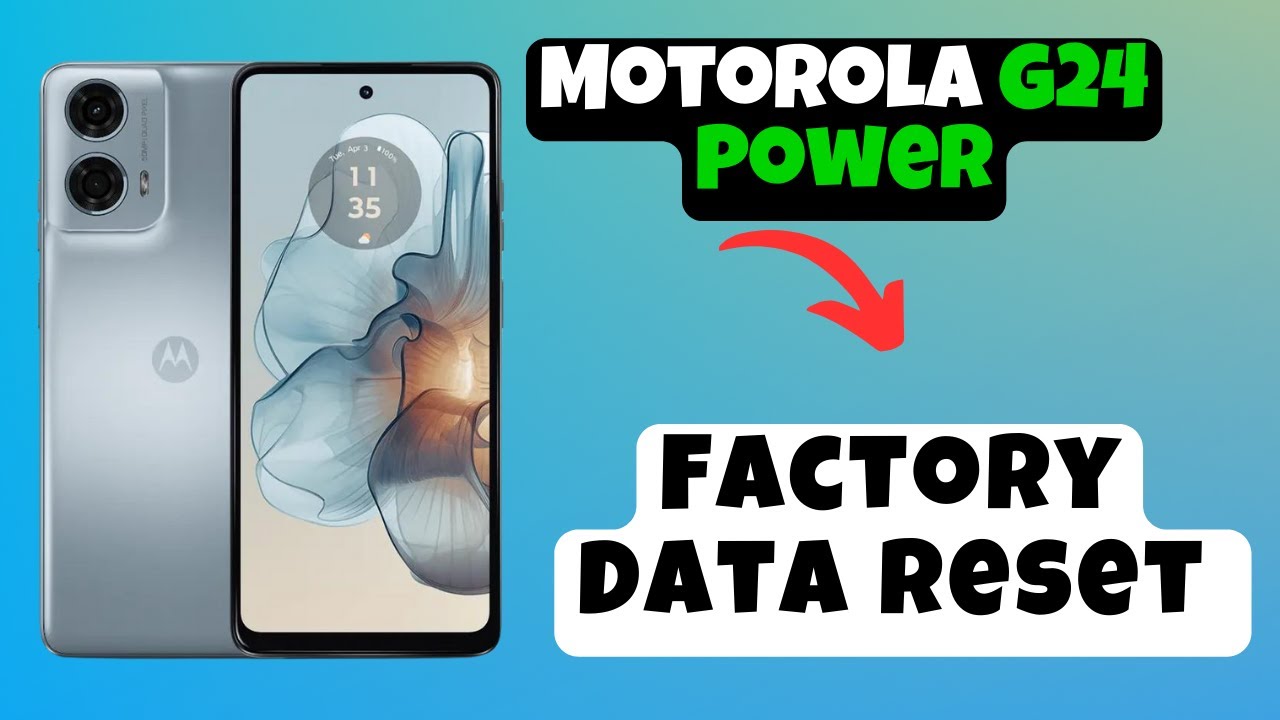 Factory Data Reset Motorola Moto G24 Power | How to reset data factory | Data factory delete ...