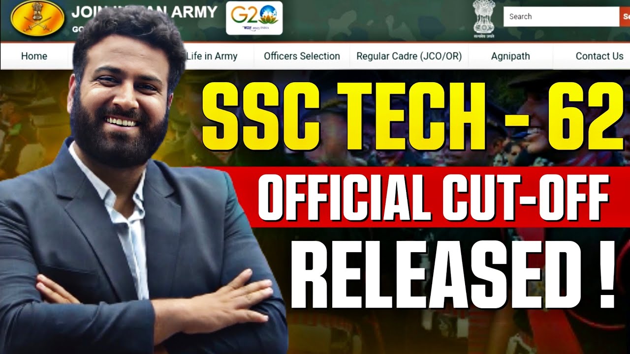 Officially Out😱 SSC Tech 62 Cut Off Marks Of Indian Army Tech Entry 2023 Exam | Learn With Sumit ...