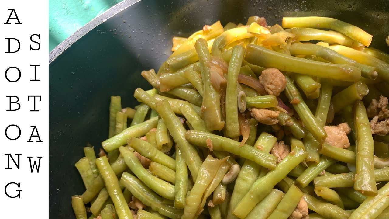 ADOBONG SITAW | STRING BEANS WITH SOYSAUCE | QUARANTINE CRAVINGS - YouTube