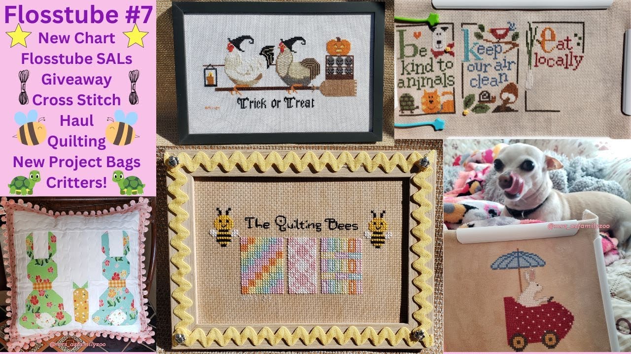 Flosstube #7 New Cross Stitch Chart, SALs, Haul, WIPS, FFO's, Project ...