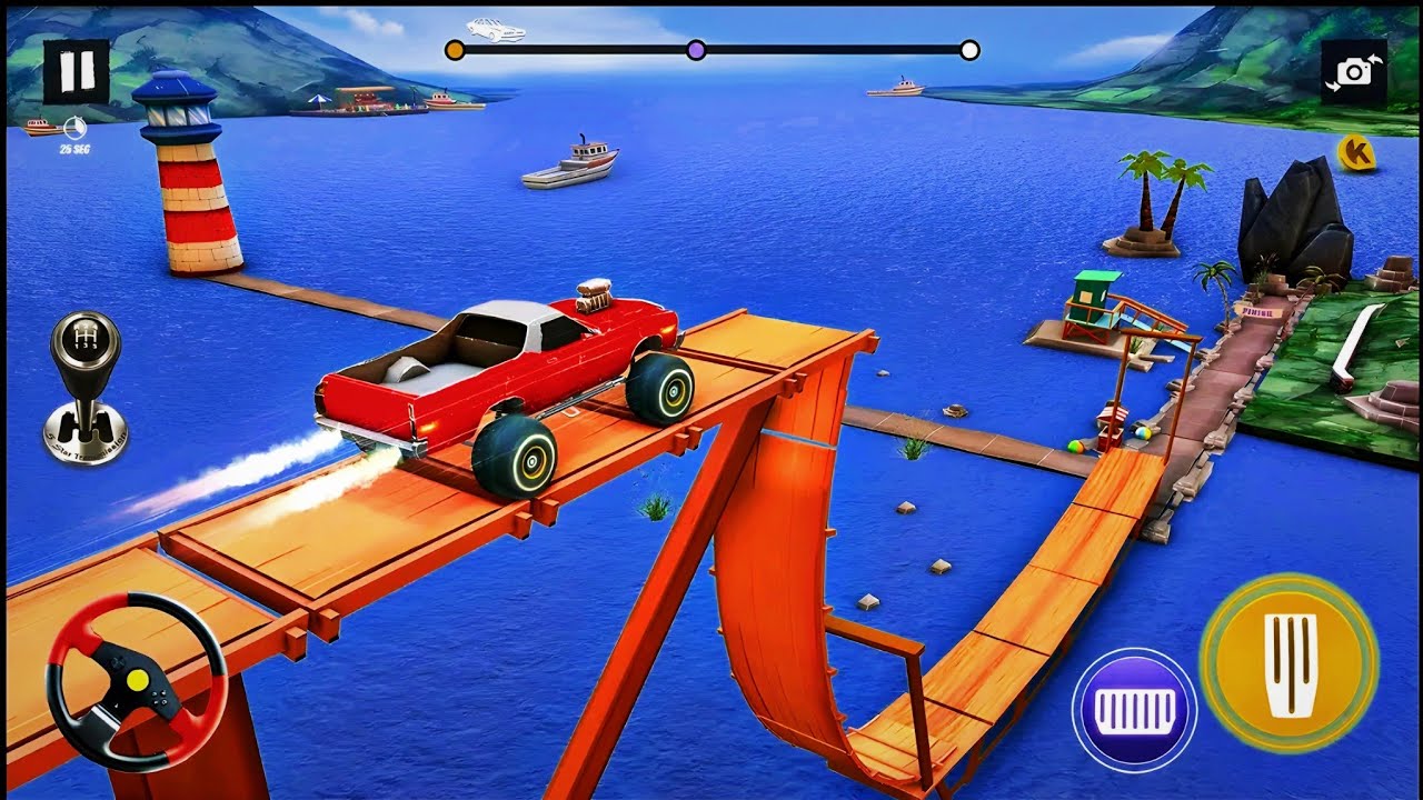 Real Car Stunts Jump Simulator 3D - Android GamePlay - YouTube