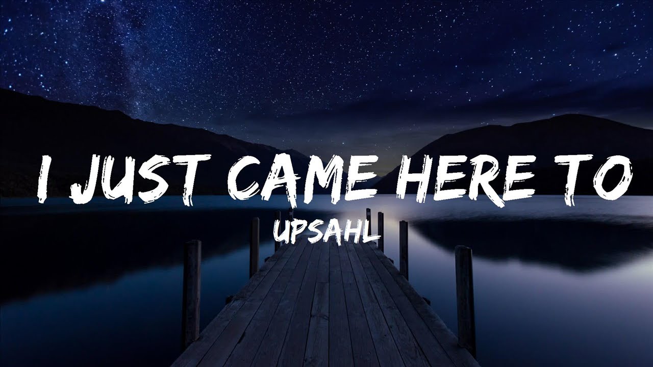 UPSAHL - I just came here to the party for the drugs (Drugs) (Lyrics ...