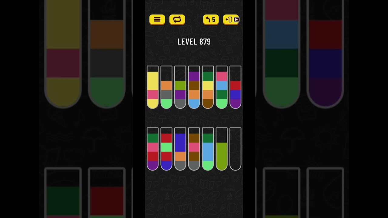 Water sort puzzle level 879 - YouTube