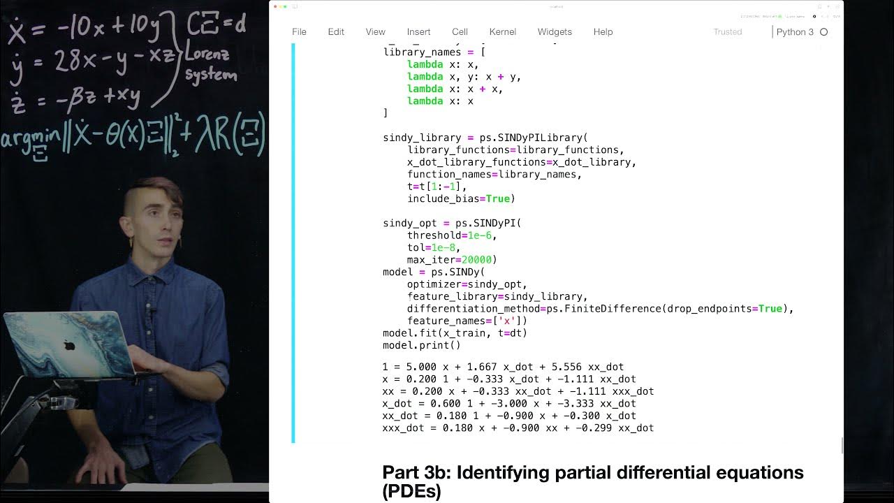 PySINDy tutorial 6: the weak formulation of SINDy and SINDy-PI - YouTube