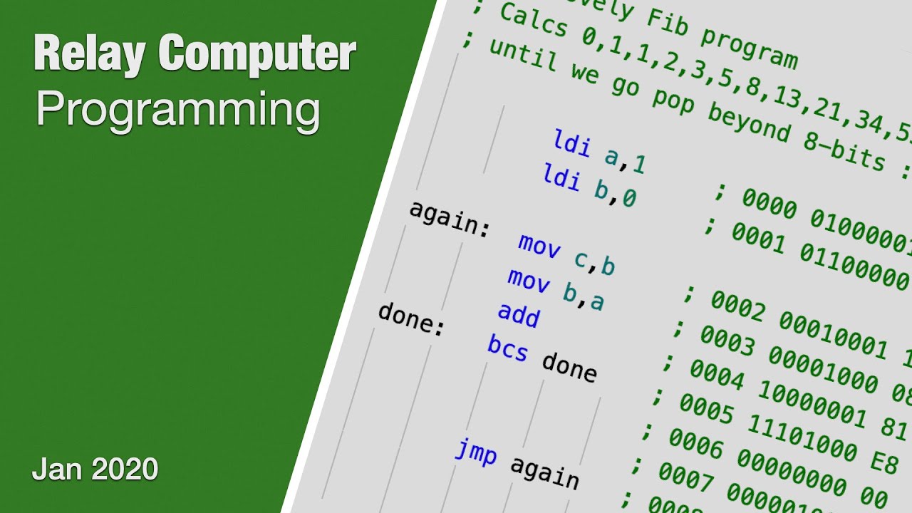 Relay Computer 2020 Review: Programming - YouTube