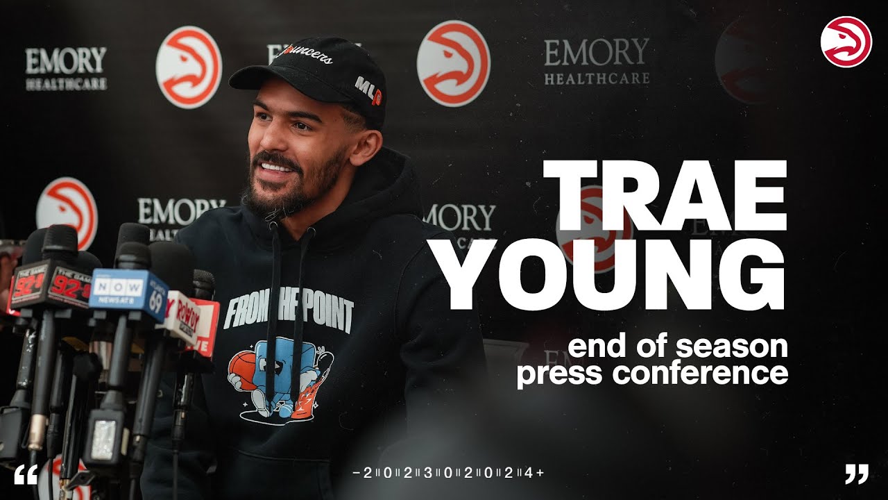 Trae Young 2024 End-of-Season Press Conference - YouTube