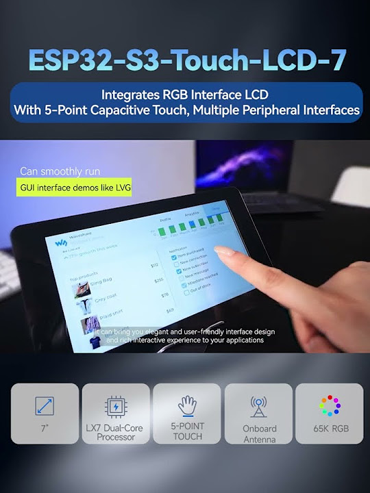 Waveshare ESP32-S3-Touch-LCD-7#esp32 #esp32project #arduino #homeassistant #GUI #iot - YouTube
