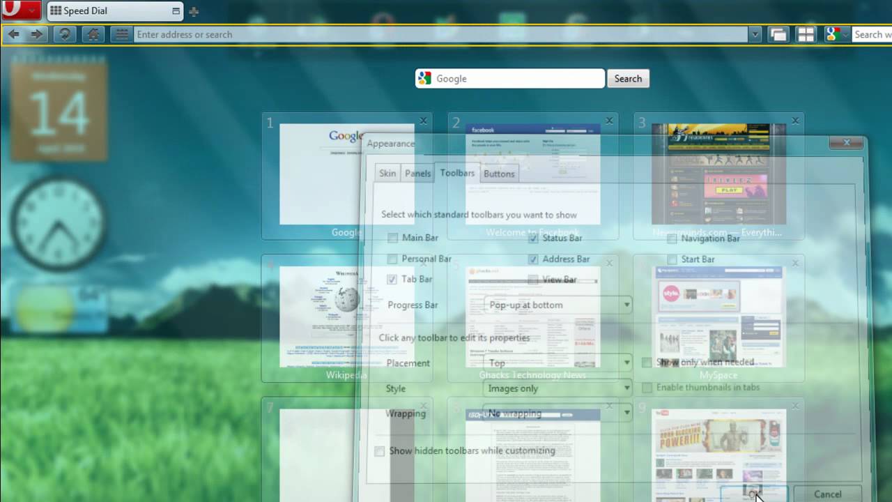 How To Customize Opera Web Browser - YouTube