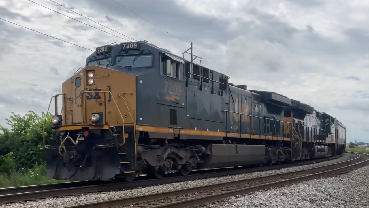 CSX CM44AH #7209 | Richmond Kentucky Railfanning - YouTube