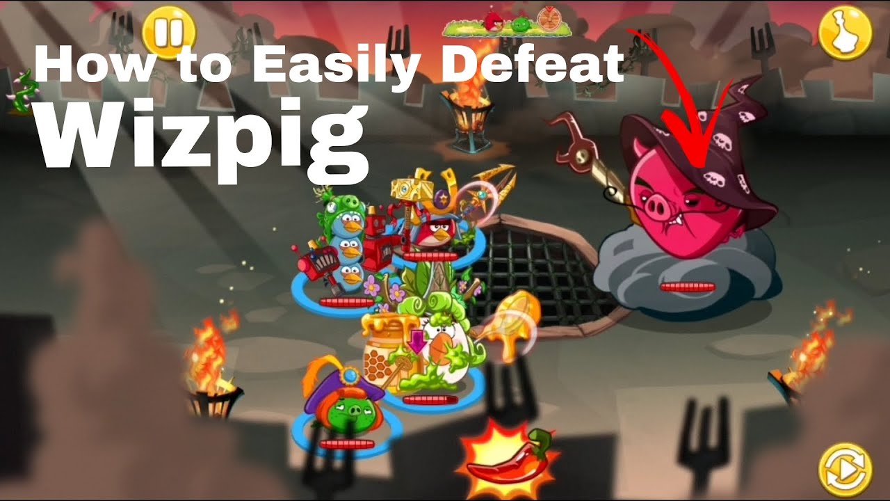 Angry Birds Epic - Easiest Way To Defeat Wizpig Final Boss Battle 2024 ...