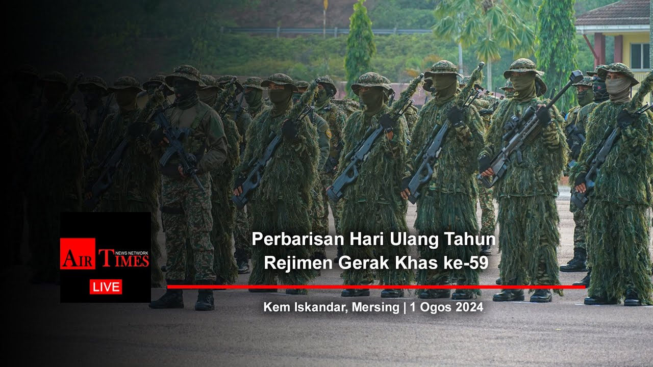 (((LIVE))) Perbarisan Tempur sempena Hari Ulang Tahun Rejimen Gerak Khas ke-59 - YouTube