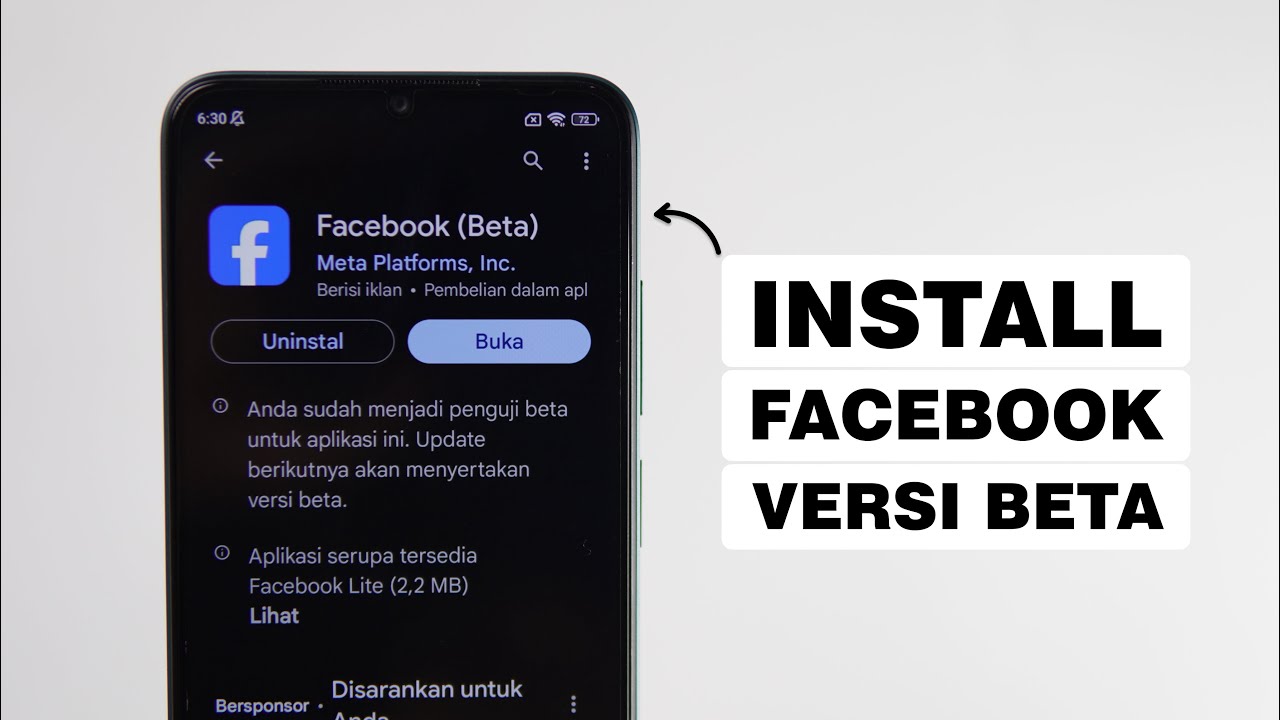 Cara Install Facebook Versi Beta Di HP Android - YouTube