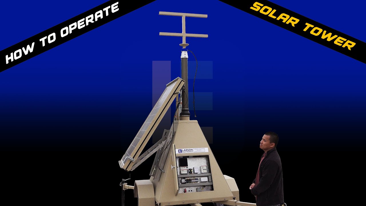 How to Operate the Solar Generator Light Tower - YouTube