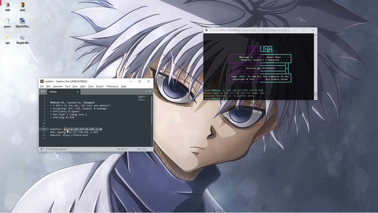 🐍 Medusa C2 | Hitting OVH's, NFO's, Game Servers, Website, & ETC - YouTube