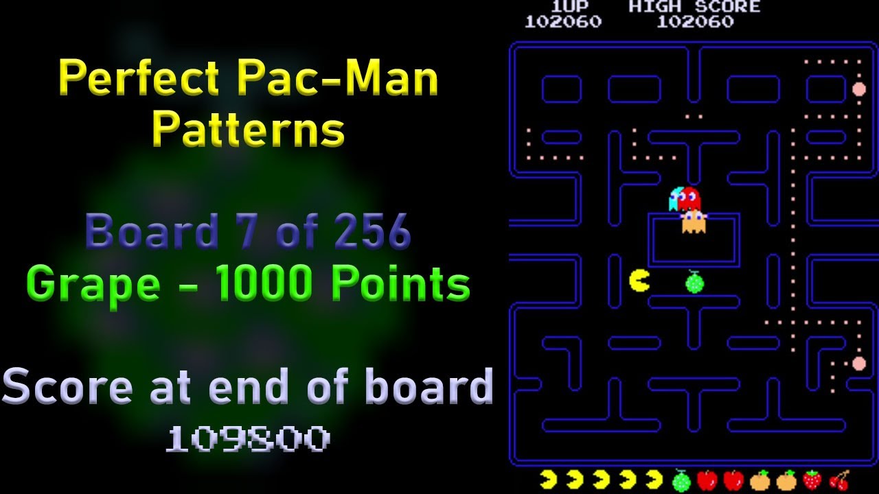 Perfect Pac-Man Patterns - Board 7 of 256 - 1st Grape - YouTube