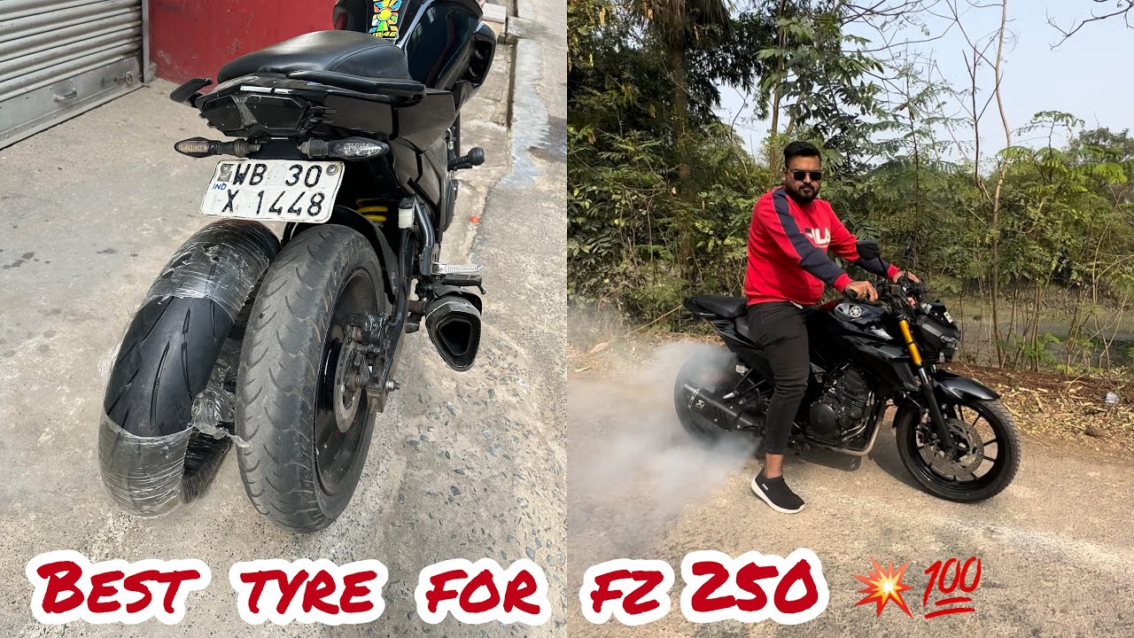 Best tyre for fz 250 || modified fz 250 || the moto pilot - YouTube
