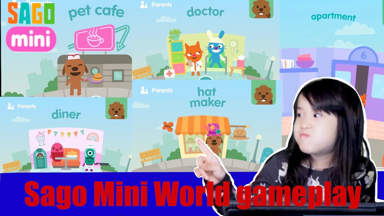 Sago Mini World Marathon | Pet café, doctor, apartment, diner, hat ...