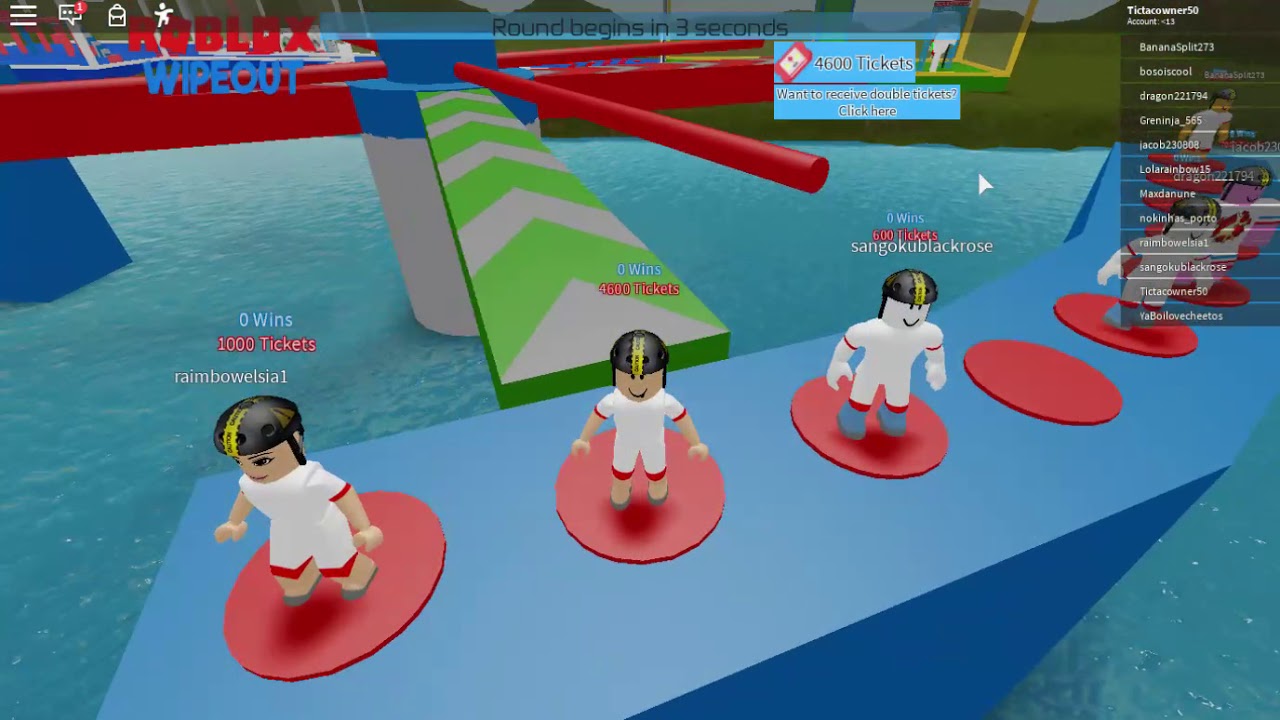 PLAYING ROBLOX WIPEOUT!! - YouTube