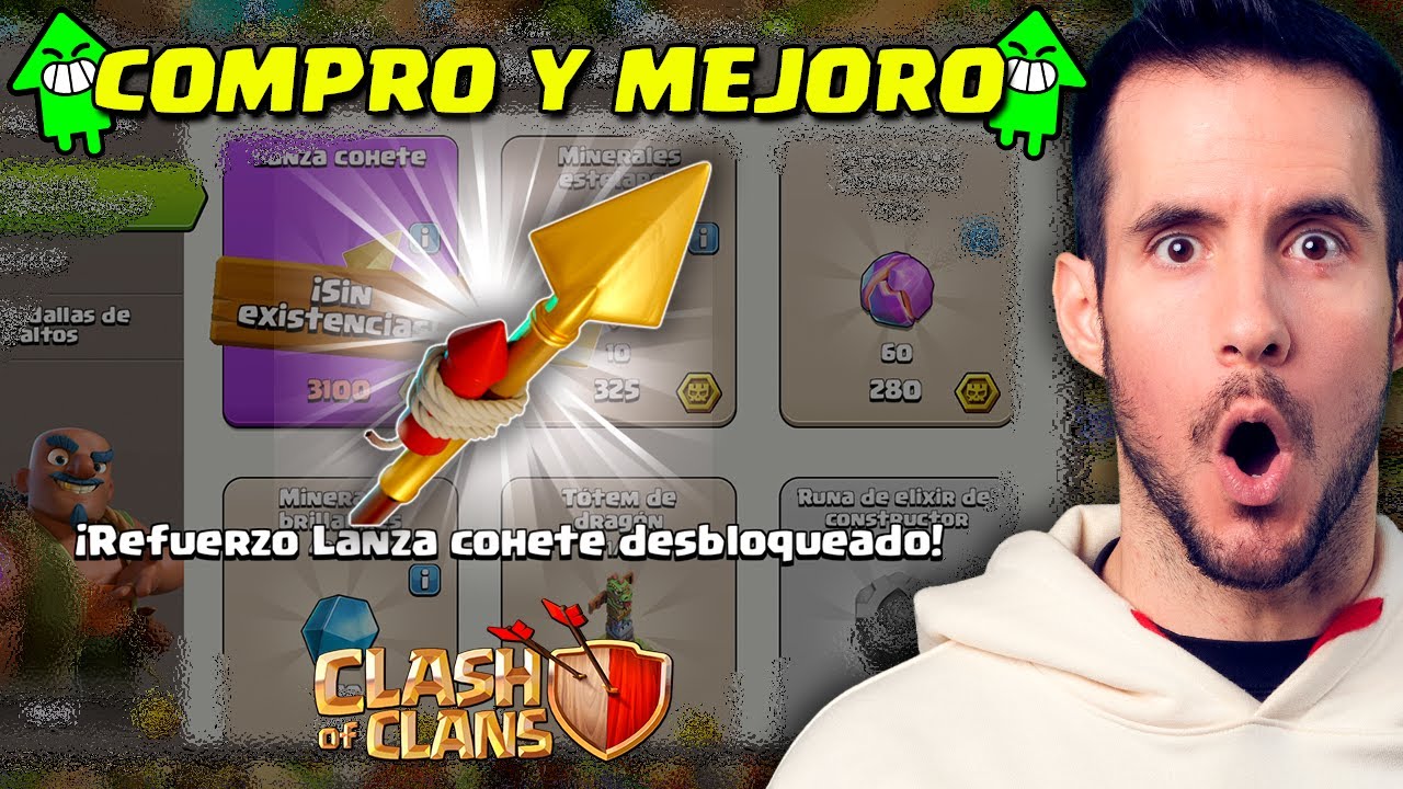 ¿ES BUENA? ¿COMBINACIÓN? ¿NIVEL MÁXIMO? LANZA COHETE LUCHADORA #ClashOfClans - YouTube