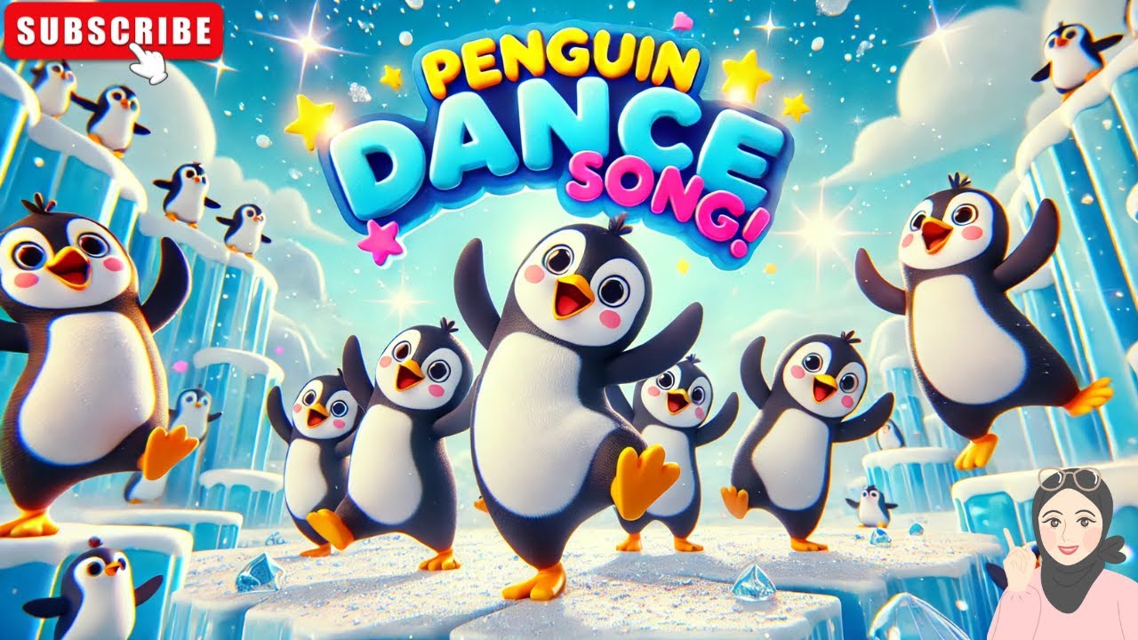 "Penguin Poem Dance 🐧 A Fun & Wobbly Rhyming Adventure! (AI-Animated ...