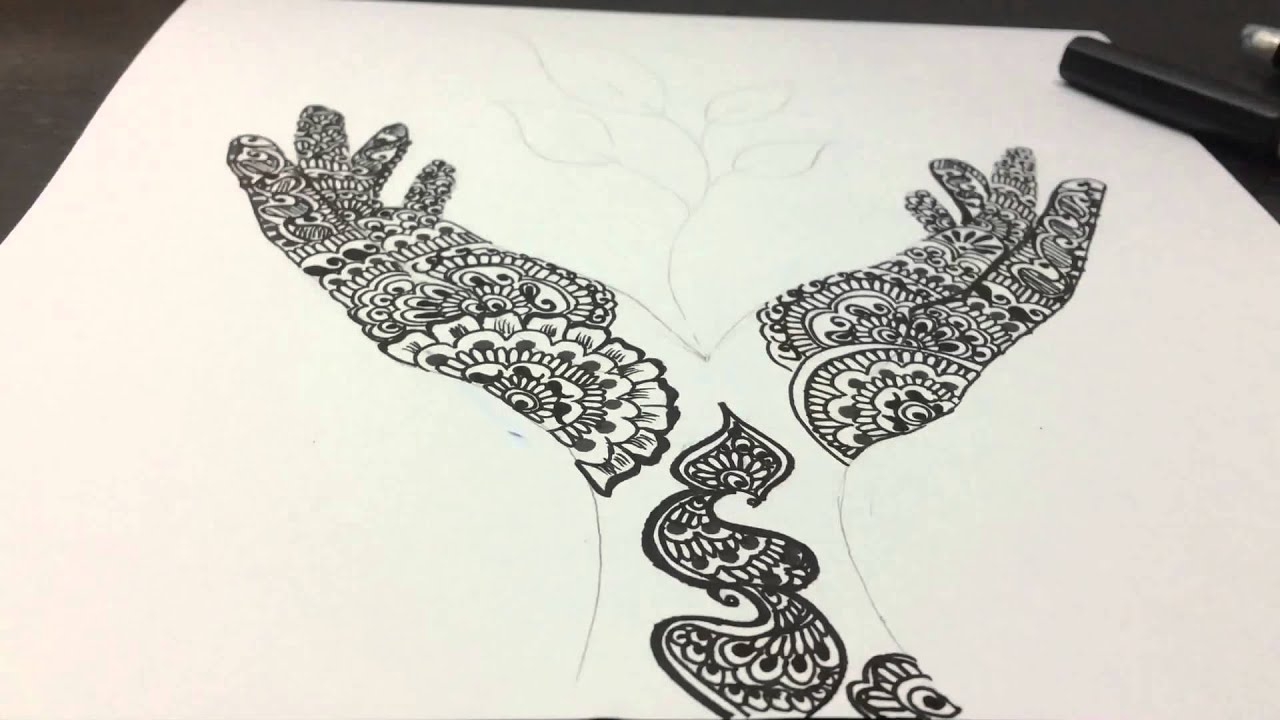 Henna Drawings! - YouTube