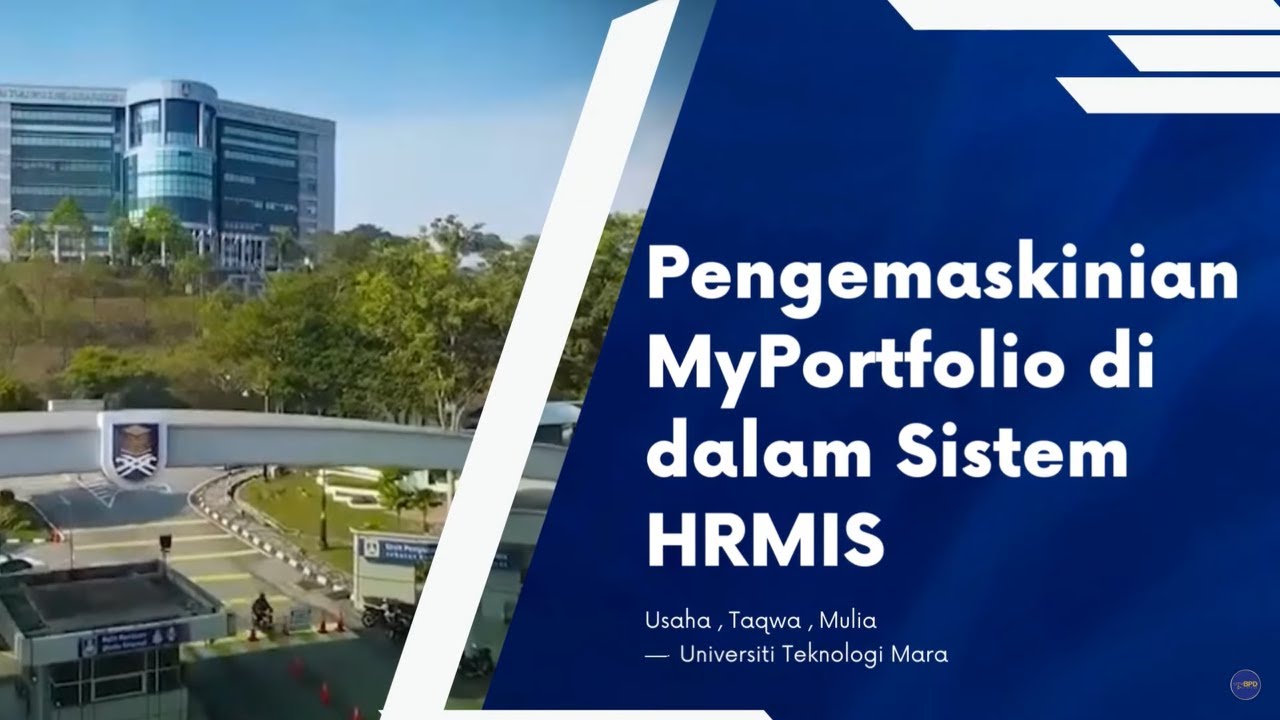 Tatacara Pengemaskinian Maklumat MyPortfolio Dalam Sistem HRMIS - YouTube