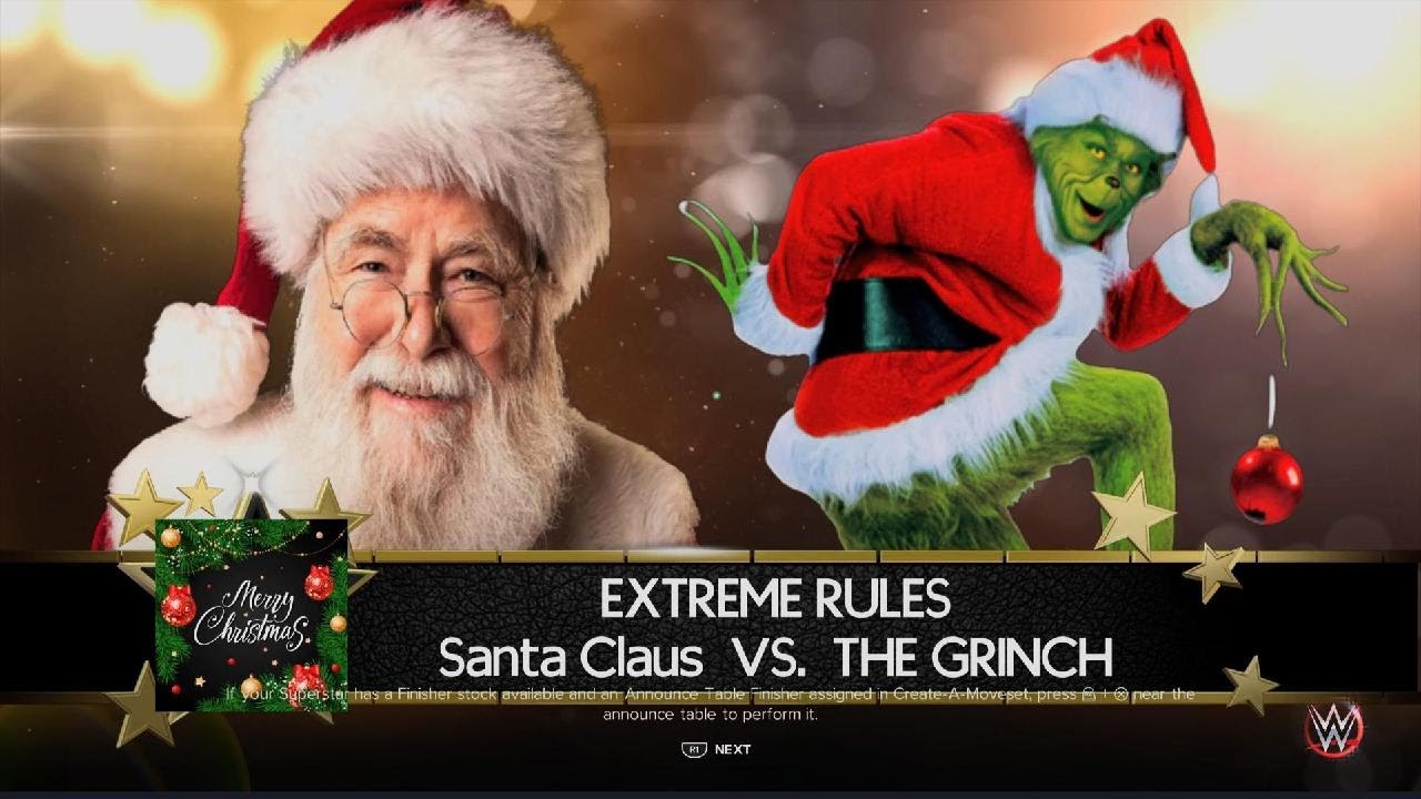 WWE 2K23 Santa Vs The Grinch - YouTube