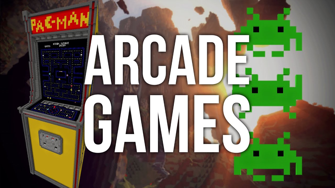 Minecraft Arcade Games - Pac-Man & Space Invaders - YouTube