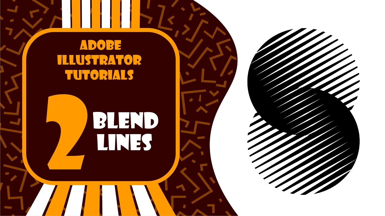 Adobe illustrator tutorials | 2 - Blend Lines - YouTube