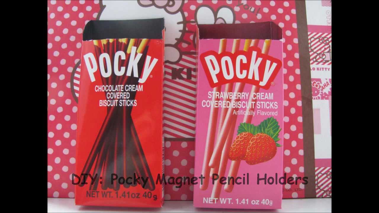 DIY: Pocky Pencil Holder - YouTube