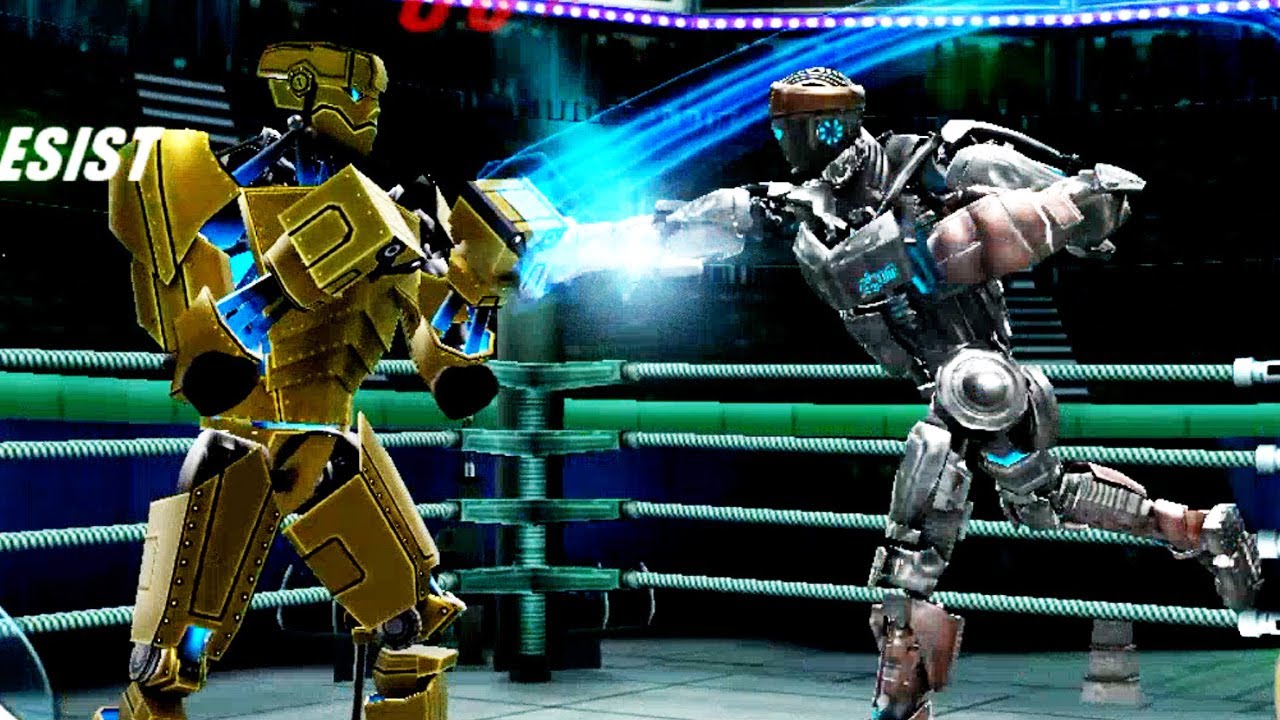 REAL STEEL WRB Gridlock VS Atom & Hollowjack & Bluebot & Camelot - YouTube