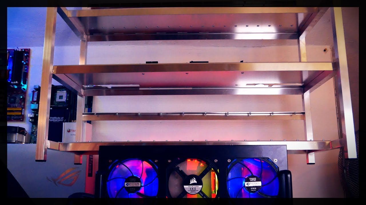 Building a 20 GPU Mining Rig Frame from Poland | Cryptomining - YouTube