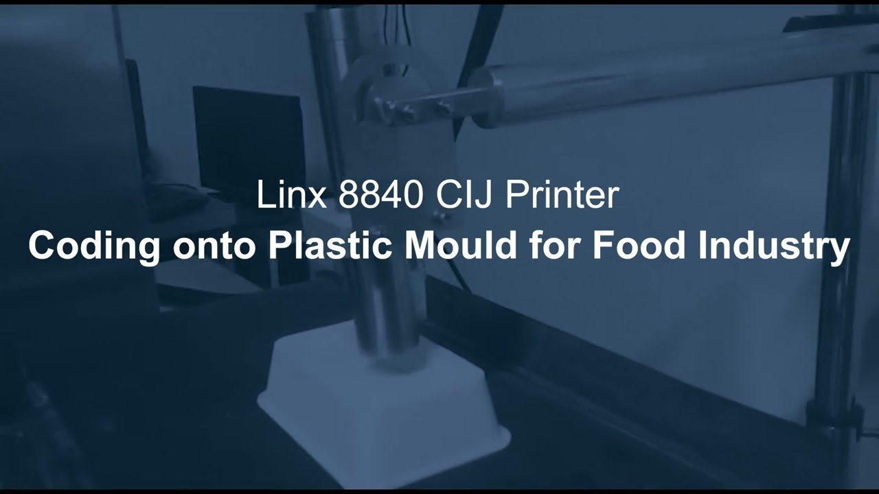 Coding onto Plastic Mould for Food Industry │ Linx 8840 CIJ Printer ...