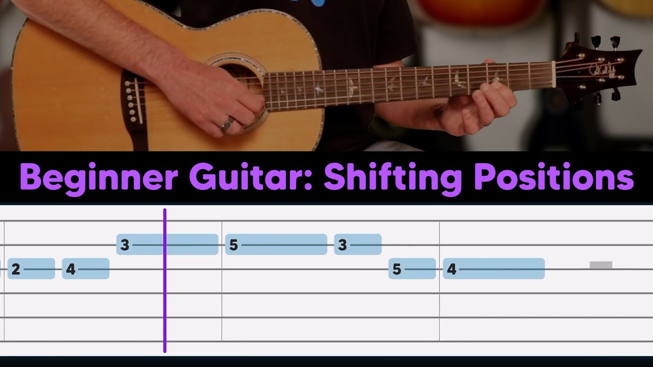 Beginner Acoustic Guitar: Shifting Positions - YouTube