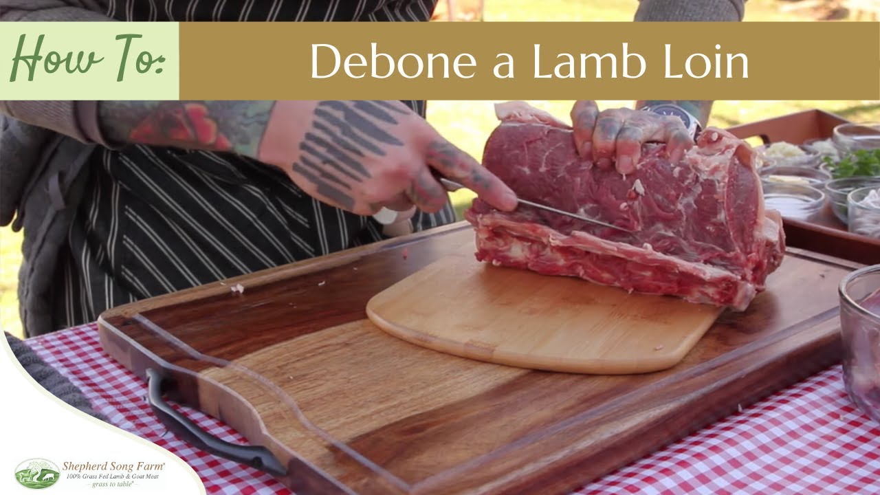 How to Debone a Lamb Loin - YouTube