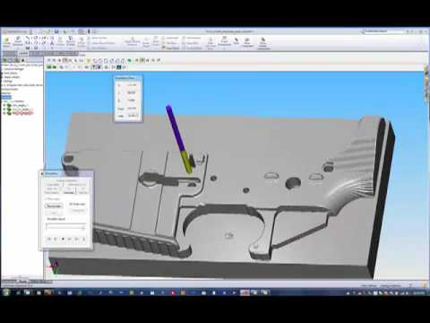 design and cam simulation of an ar15 using CNC technology - YouTube