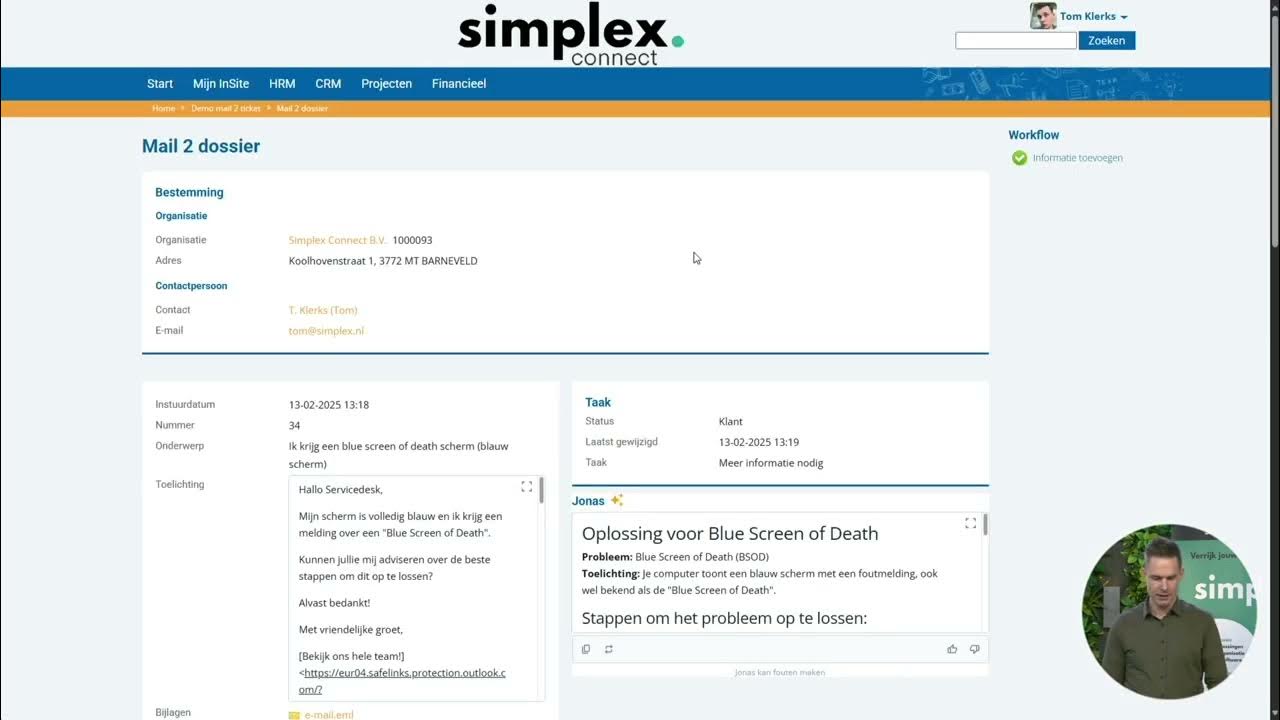 Simplex Flow | Koppel jouw mailbox aan een ticket systeem in AFAS ...