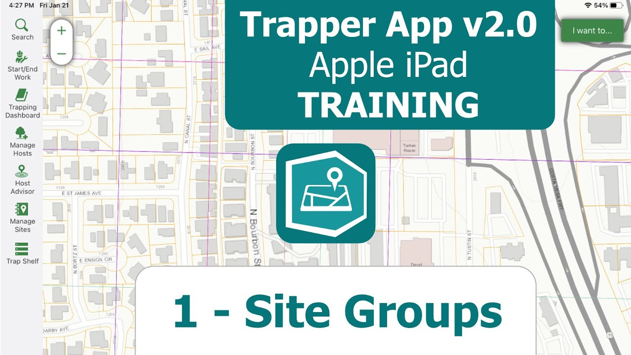 CalTrap Trapper App Training - 01 - Site Groups(Multi-Site) - YouTube