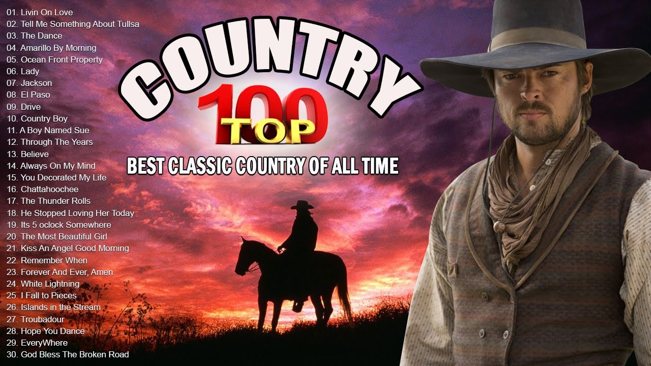 Top 100 Classic Country Songs | Greatest Old Country Music Of All Time ...