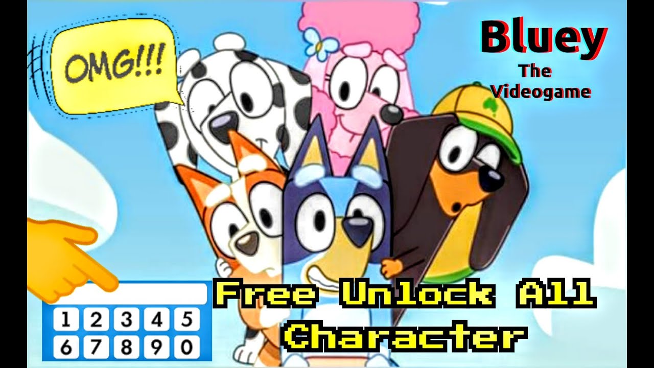 Bluey The Videogame | Bluey Lets Play How To Free Unlock All Character ...