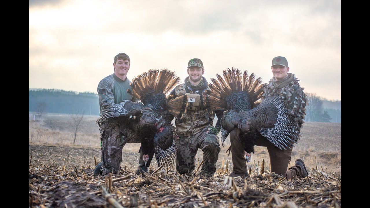 Doubled Up Before Class! Wisconsin Turkey Hunting at it's BEST! - YouTube