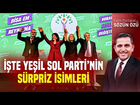 Kapanma İhtimali Olan Yeşil Sol Parti Listeleri Açıklandı! \